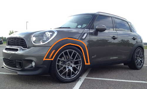Genuine MINI Wheel Arch Cover Trim Countryman R60 Paceman R61 Front ...