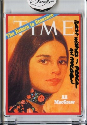 -TIME- ALI MACGRAW Signed/Autograph/Auto Certified Movie Magazine Cover ...