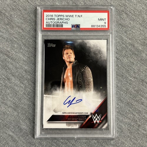 2016 Topps WWE Then, Now, Forever Chris Jericho Autograph PSA 9 MINT | eBay