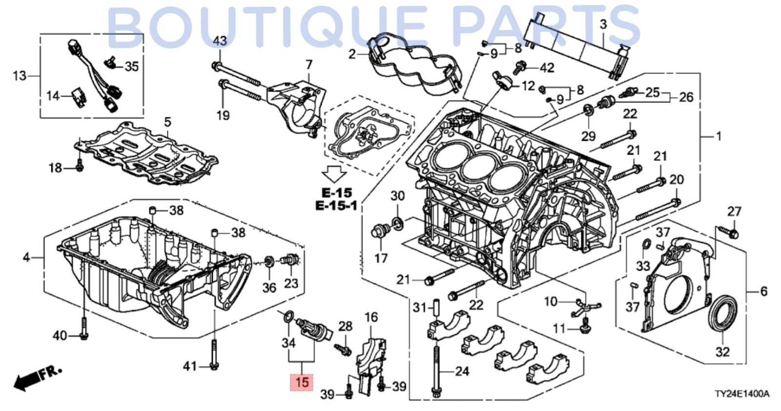 OEM Genuine Crankshaft Position Sensor 37500-R40-A01 Crank for Honda ...