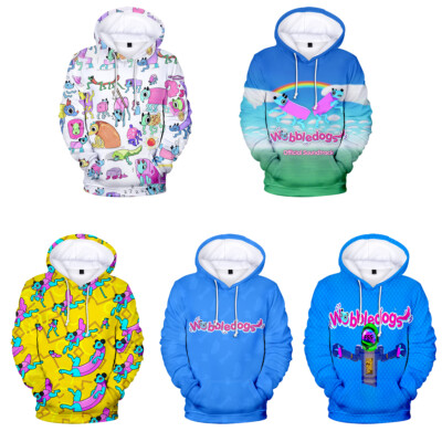 Cosplay Wobbledogs 3D Hoodies Erwachsene Kinder Tiere Dünne Sweatshirts ...