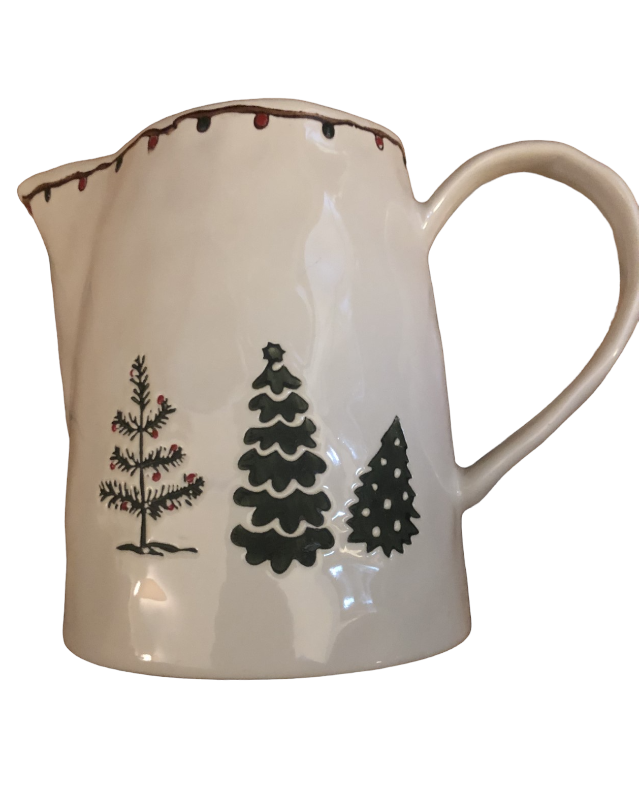 Nearly New Potters Studio Ceramic Christmas Tree Lights Water Wine ...