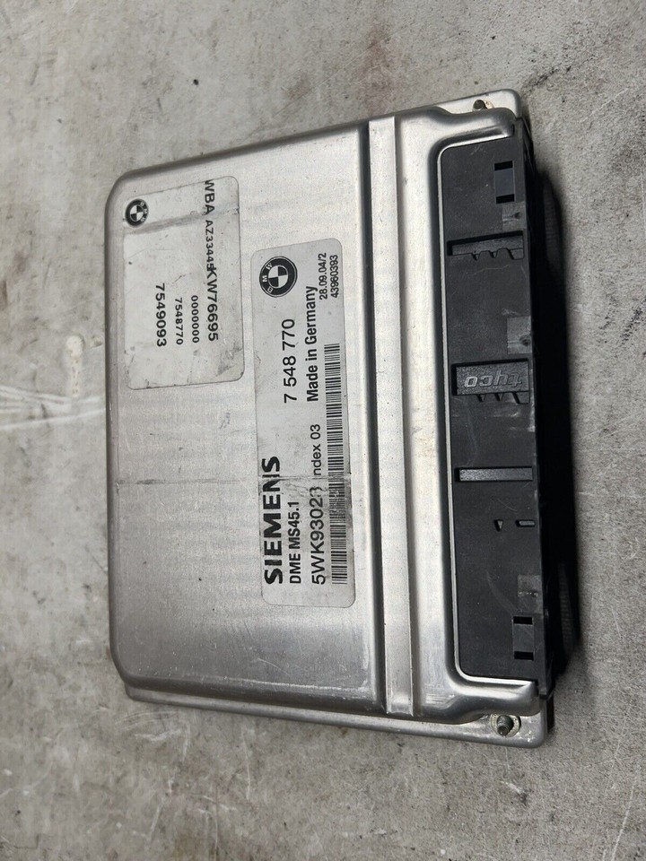 BMW E60 520i Z3 M54 M54 MS45.1 ENGINE CONTROL UNIT ECU DME 7548770 | eBay