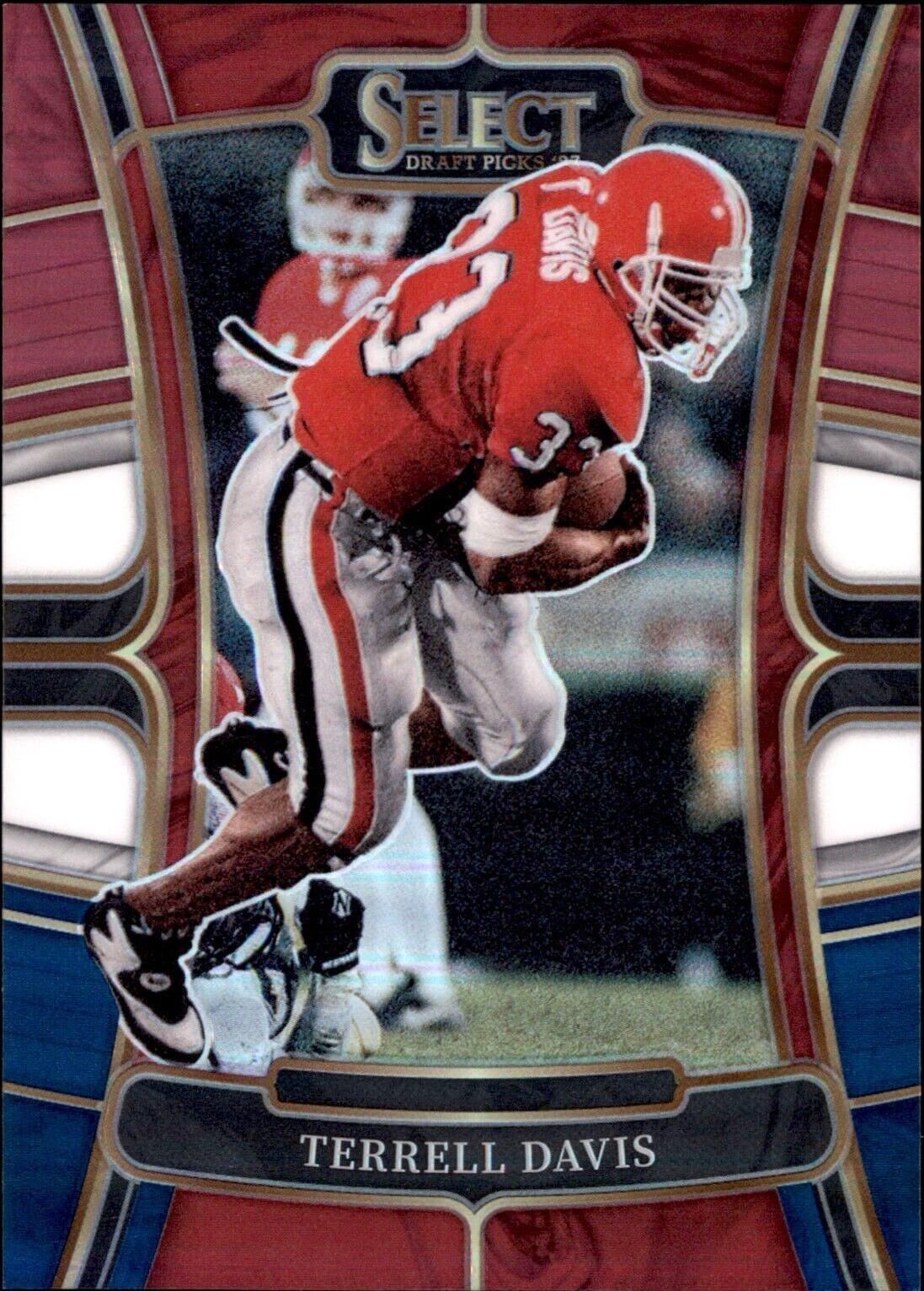 2023 Panini Select Draft Picks - Concourse Terrell Davis #88 Tri-Color ...