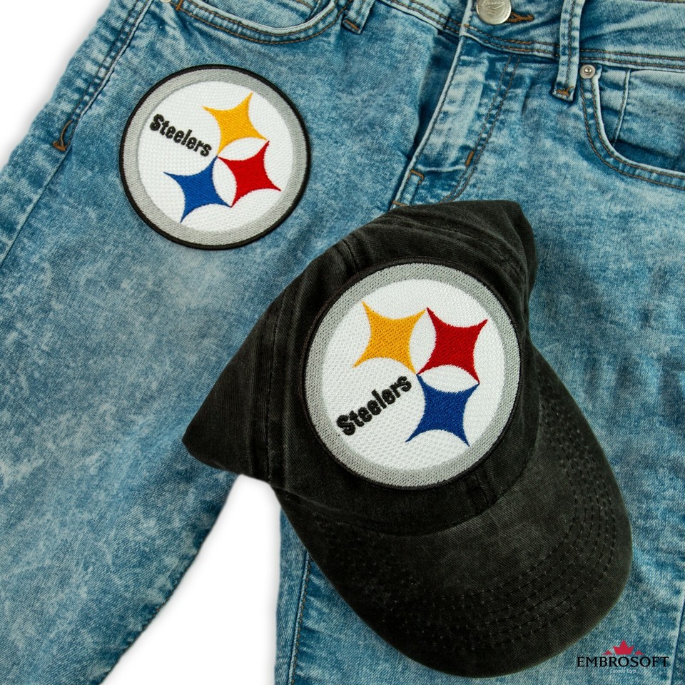 Pittsburgh Steelers Patch, American Football Team Logo, Embroidered ...