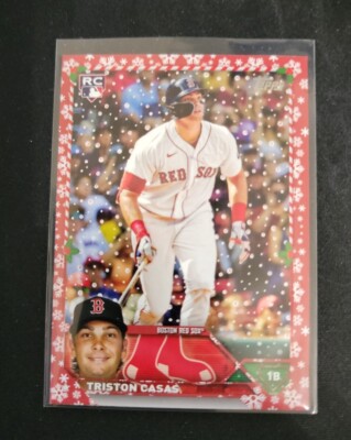 Triston Casas 2023 Topps Holiday Mega Box Rookie Red Metallic #45/99 ...