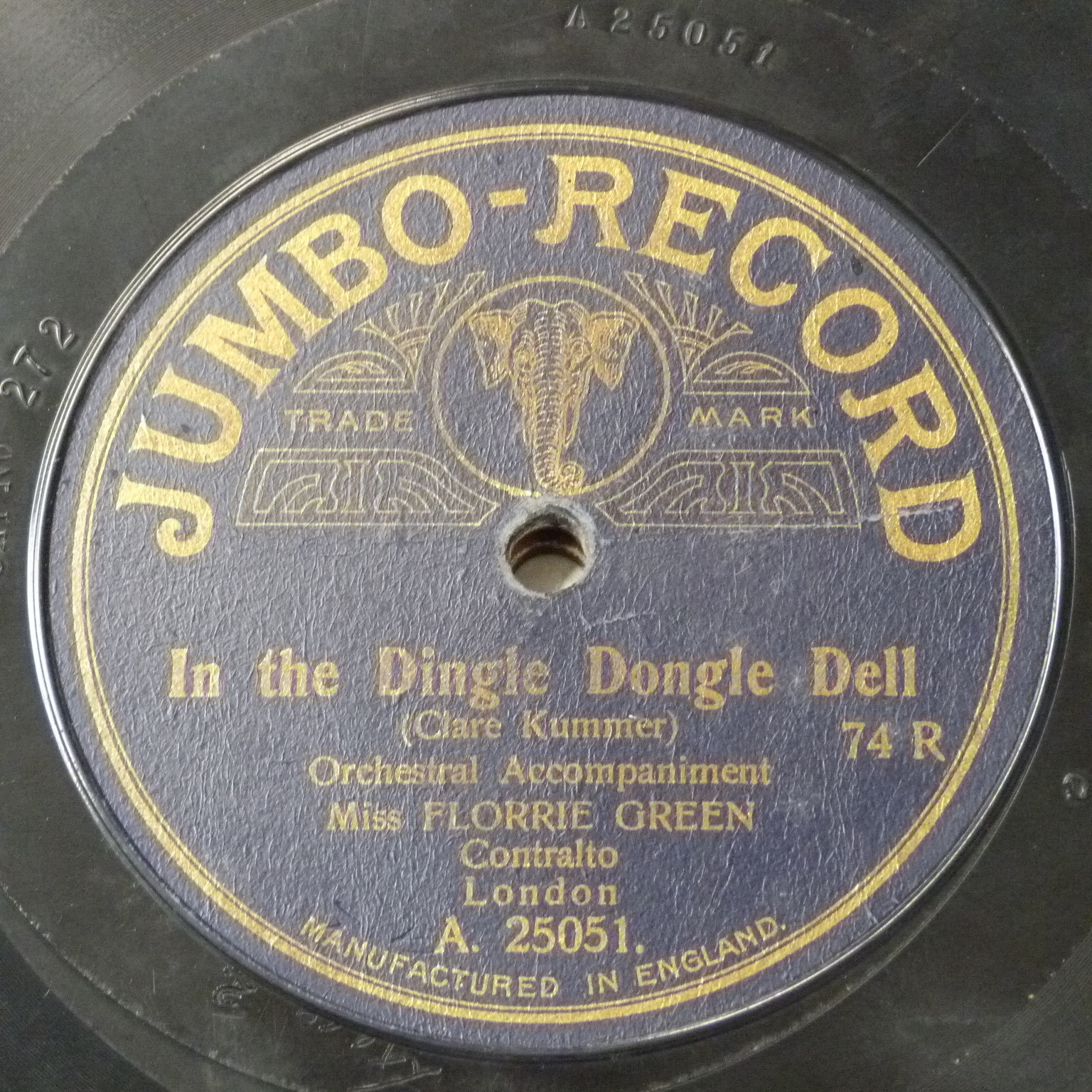 78rpm FLORRIE GREEN in the dingle dongle dell / janie - margaret copper song | eBay