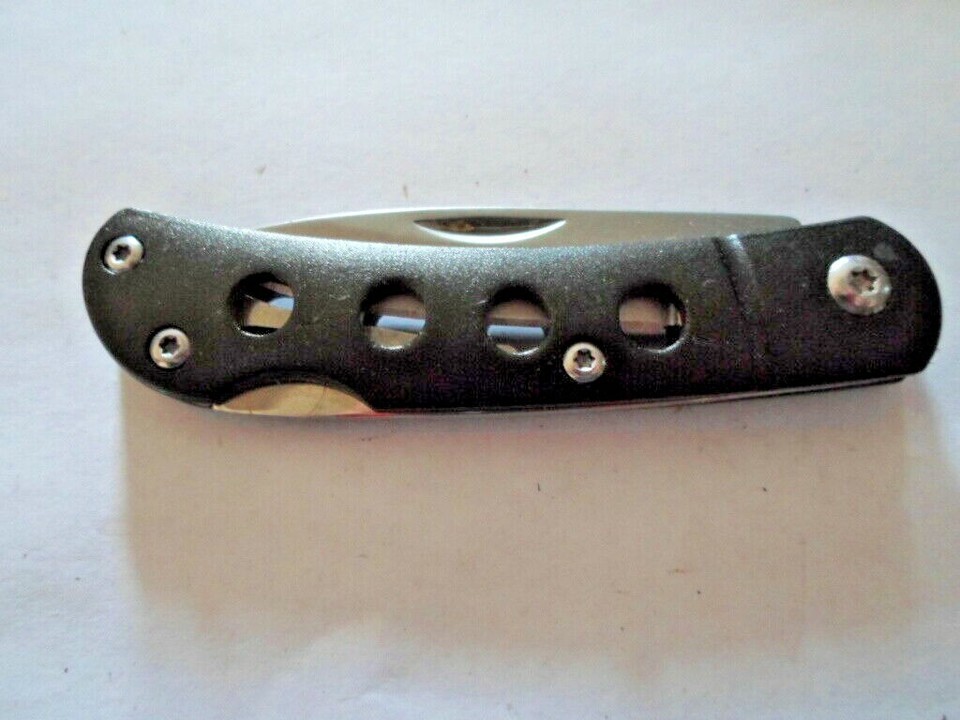 WILCOR SMALL FOLDING KNIFE, SILVER & BLACK, 420 'BE OUTDOORS' | eBay