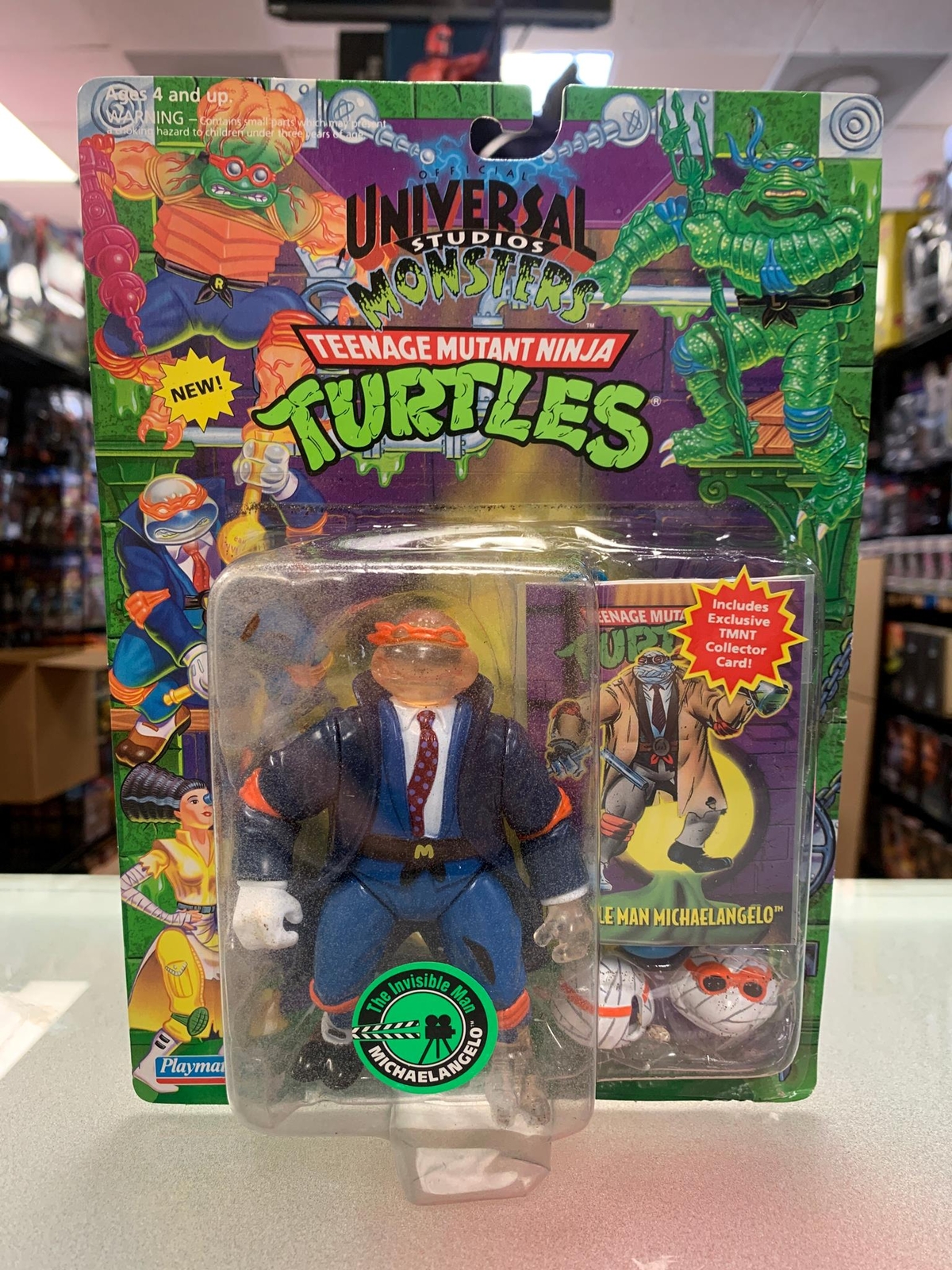 Invisible man Michaelangelo (Vintage TMNT Ninja Turtles, Playmates ...