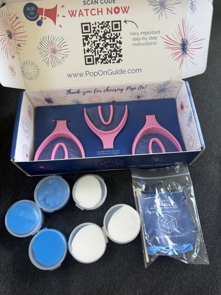 Pop On At Home Dental Impression Kit Teeth Veneers Molding Kit | eBay