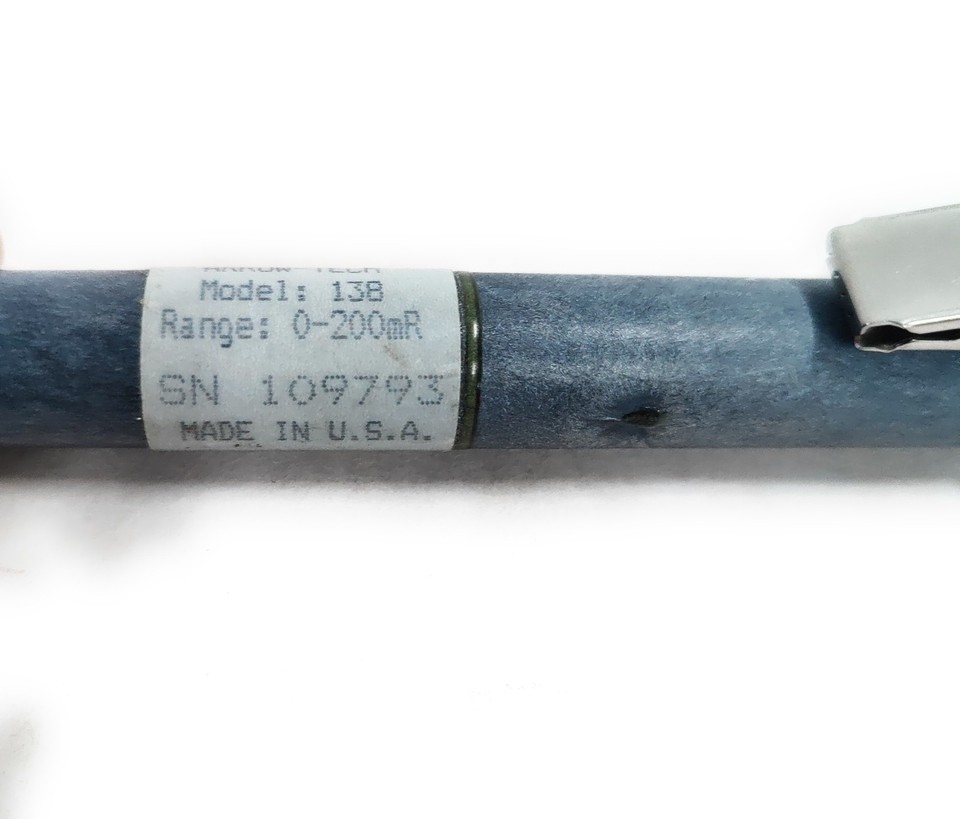 Arrow-Tech Model 138 Pocket Sized Direct-Reading Dosimeter 0-200mR ...