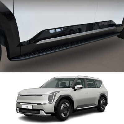 2023+ Kia EV9 Side Step Nerf Cab Running Board Black Genuine | UNQ200015587