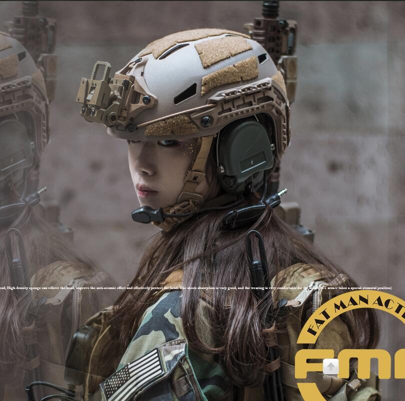 FMA Tactical Airsoft Caiman Ballistic Helmet Riding Climbing Rescue ...
