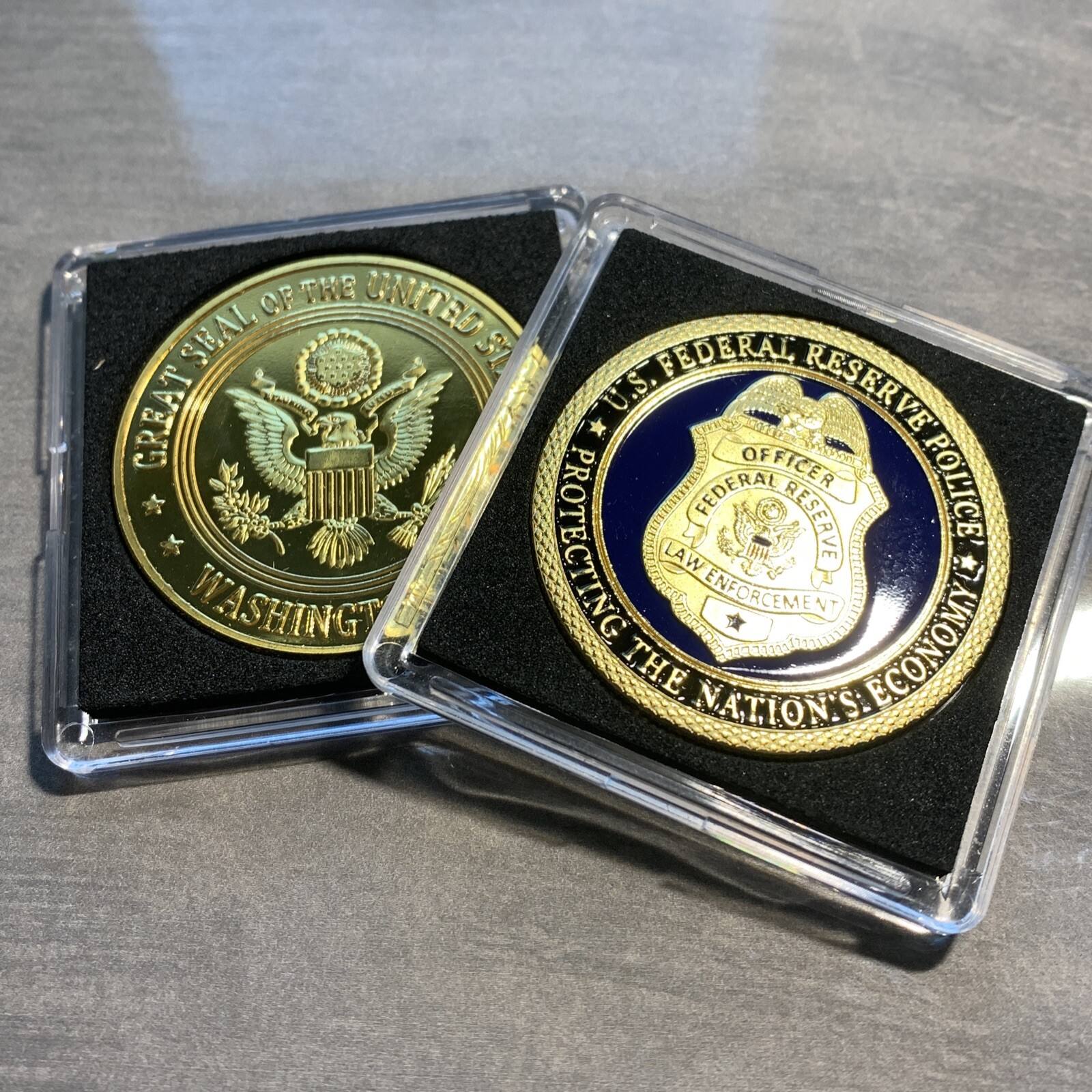 United States FEDERAL RESERVE POLICE LAW ENFORCEMENT Challenge Coin ...