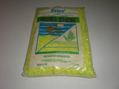 Estes' Ultra Stone Decorative Aggregates Yellow 5 Lb Gravel for ...