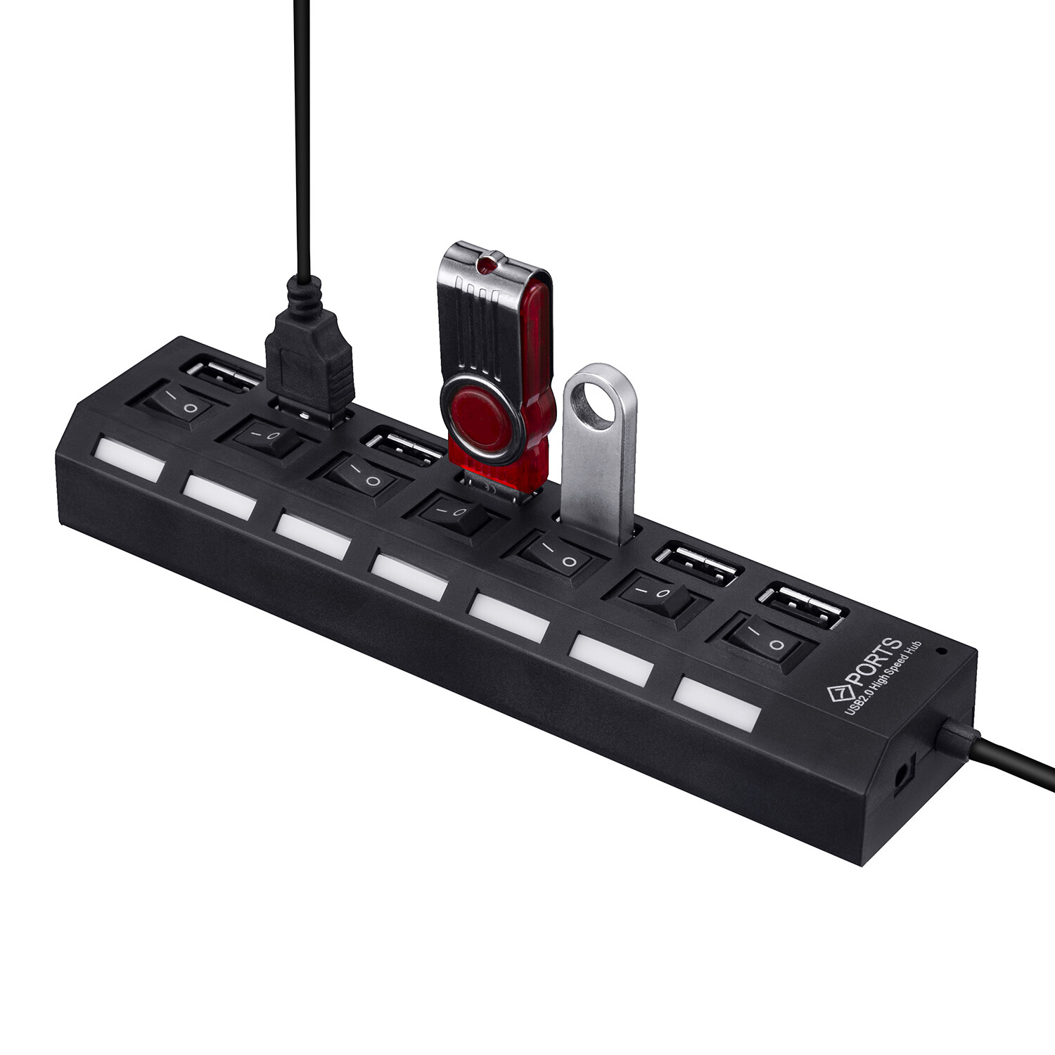 Multi Port Charger 6 USB Hub Desktop Wall Fast Charging Station AC ...