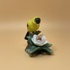Vintage Porcelain Bird Figurine American Goldfinch Ceramic, Magnolia ...