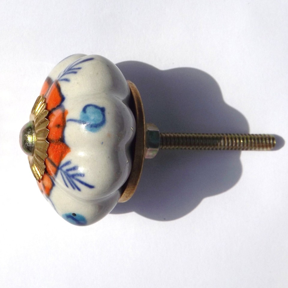 Ceramic knobs porcelain pulls handles for doors drawer cupboard cabinet ...