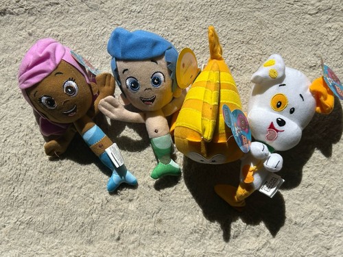 Set Of 4 Nickelodeon Bubble Guppies Plush Toys Stuffies Cartoon ...