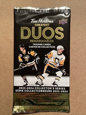 2023-24 Upper Deck Tim Hortons Greatest Duos Hockey Cards One Pack Per ...