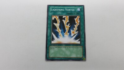 LIGHTNING VORTEX SPELL CARD 1ST EDITION SDDE-EN026 COMMON YUGIOH NM ...