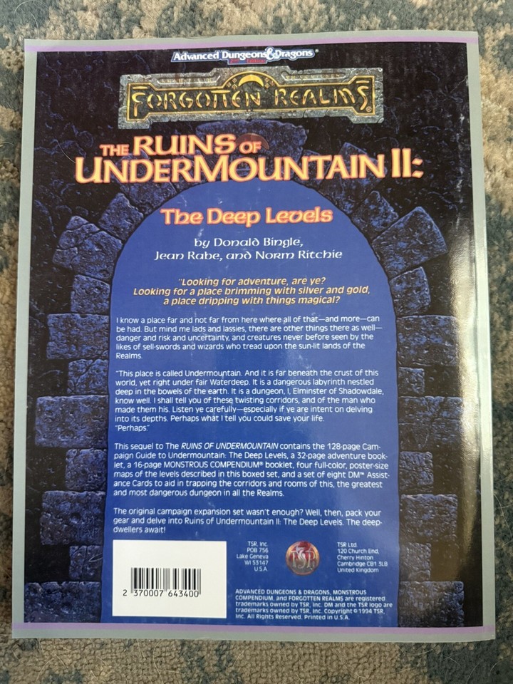 The Ruins Of Undermountain II - Forgotten Realms - Dungeons & Dragons ...