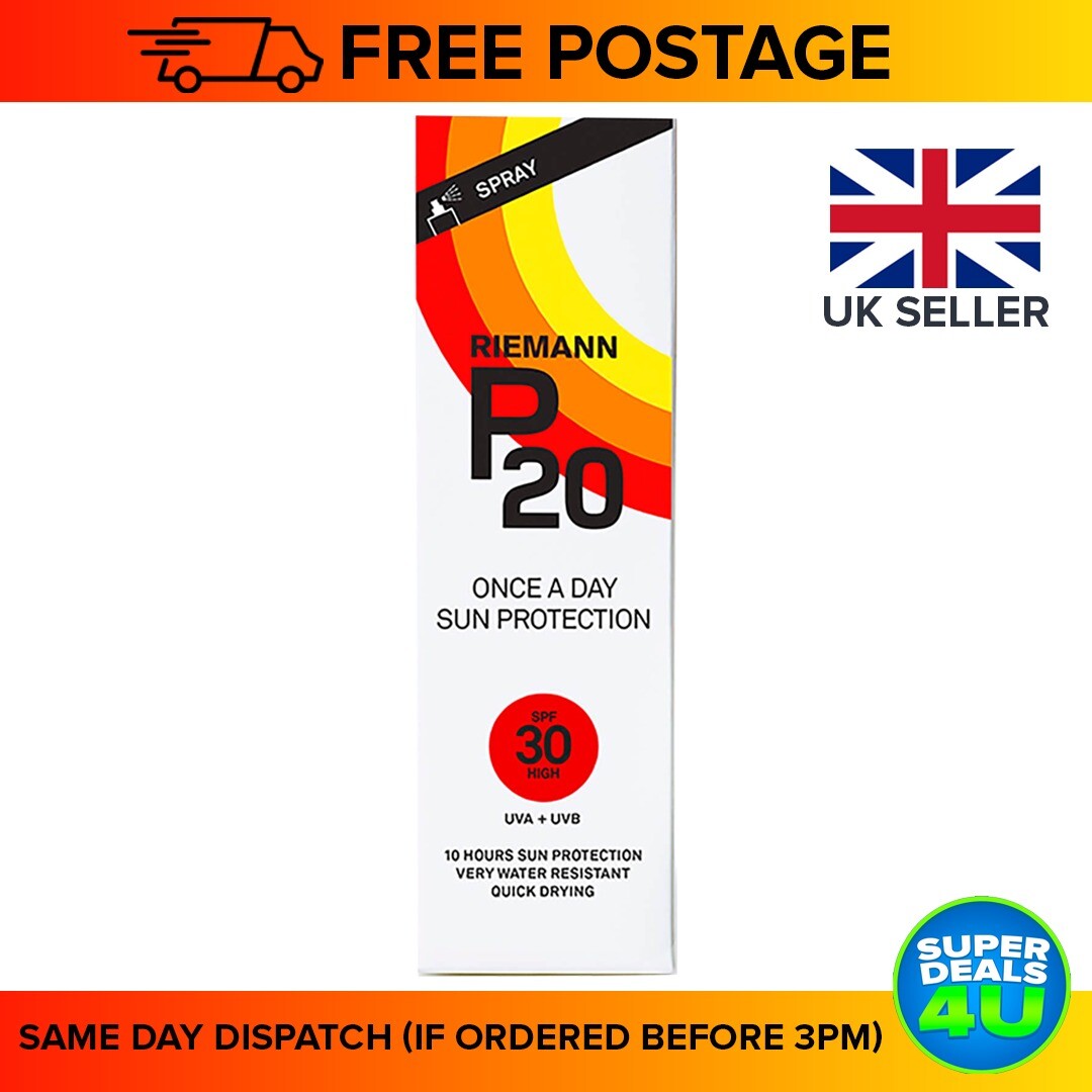Riemann P20 SPF 20 30 50 - 10 Hours Sun Cream Sunscreen Lotion Or Spray ...