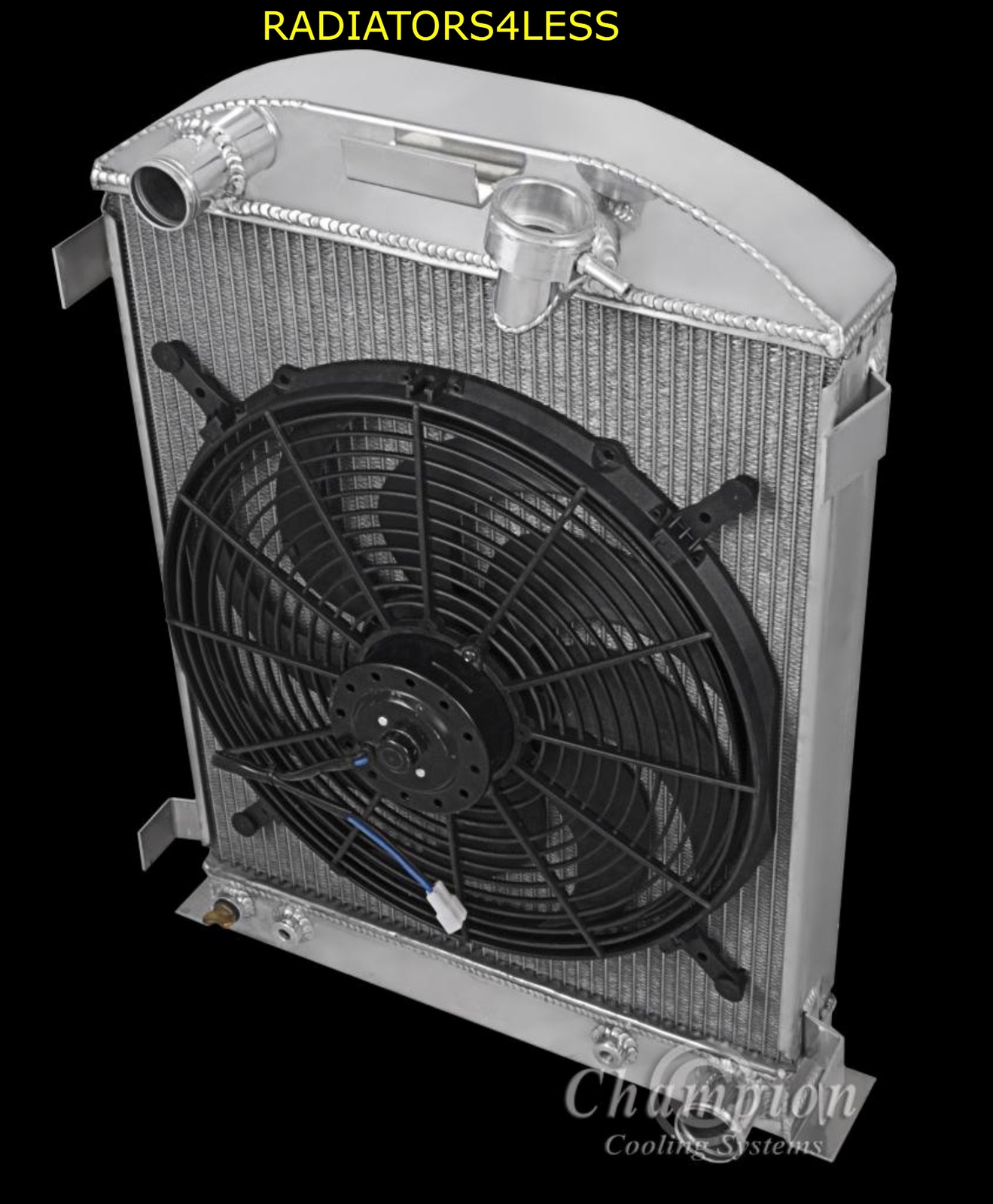 CHAMPION 4 ROW ALUMINUM RADIATOR W/ 16" FAN 1930 1931 FORD MODEL A ...