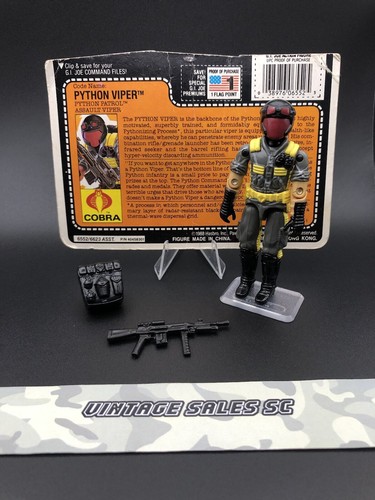 1989 G.I. Joe ASSAULT VIPER🔥PYTHON PATROL🔥PYTHON VIPER‼️COBRA🔥100% ...