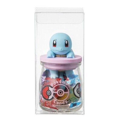 Japanese Pokemon Hard Candy Squirtle Figure Bottle Snack Sweet Jar Toys ...