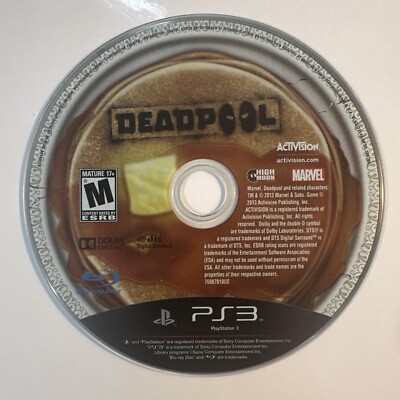 Deadpool (Sony PlayStation 3, PS3) Disc Only - Tested | eBay