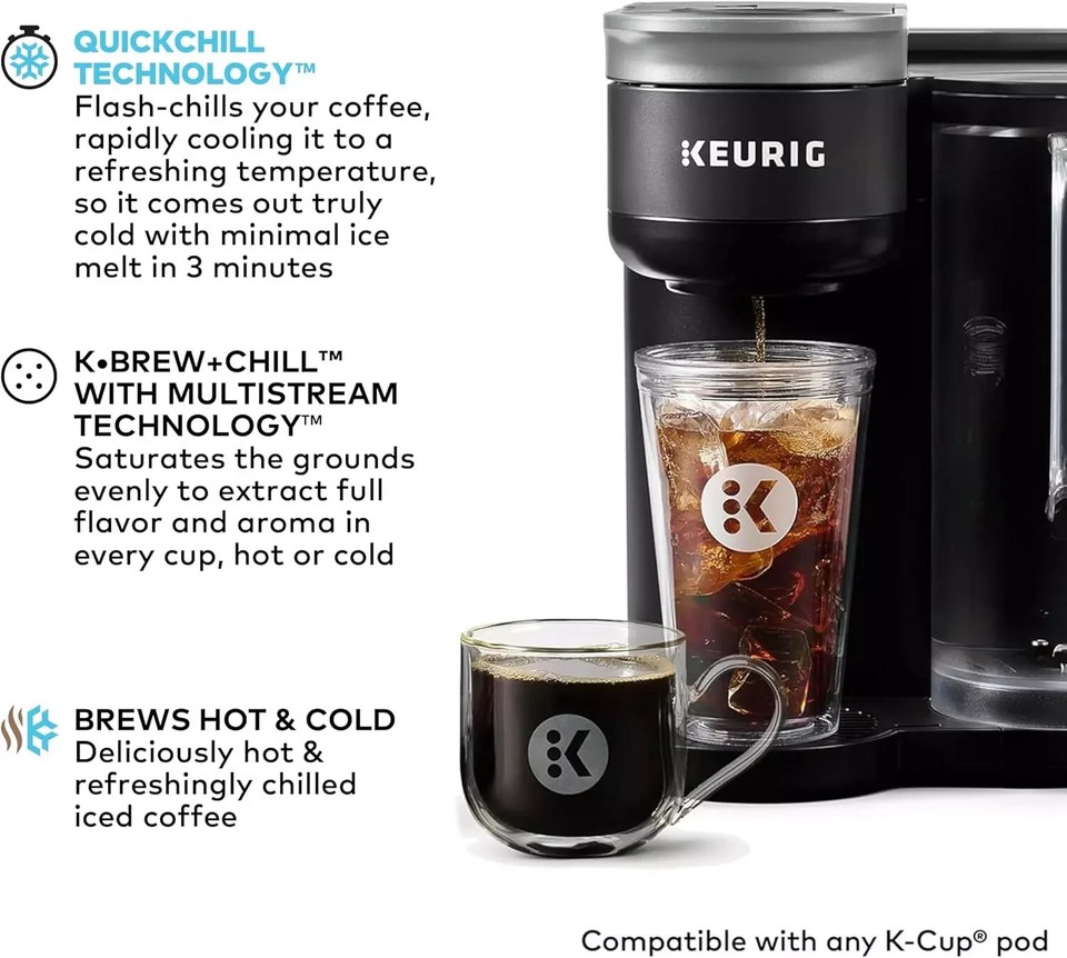 Keurig K-Brew + Chill Single Serve Hot & Cold Coffee Maker | eBay