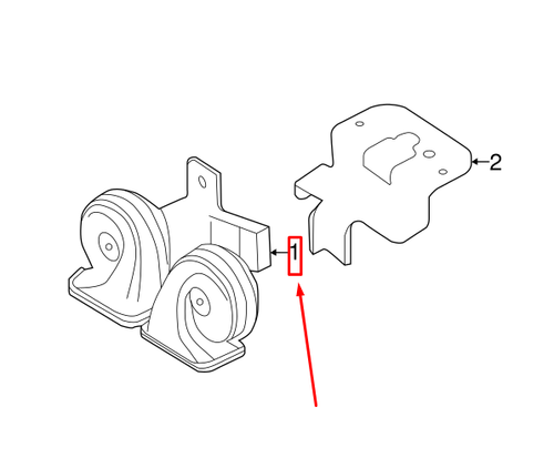 LAND ROVER RANGE ROVER EVOQUE L538 Horn LR108387 NEW GENUINE | eBay