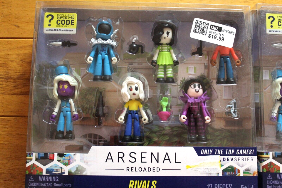 LOT OF 4 Roblox DevSeries ARSENAL RELOADED RIVALS Figure Set (12 pc ...