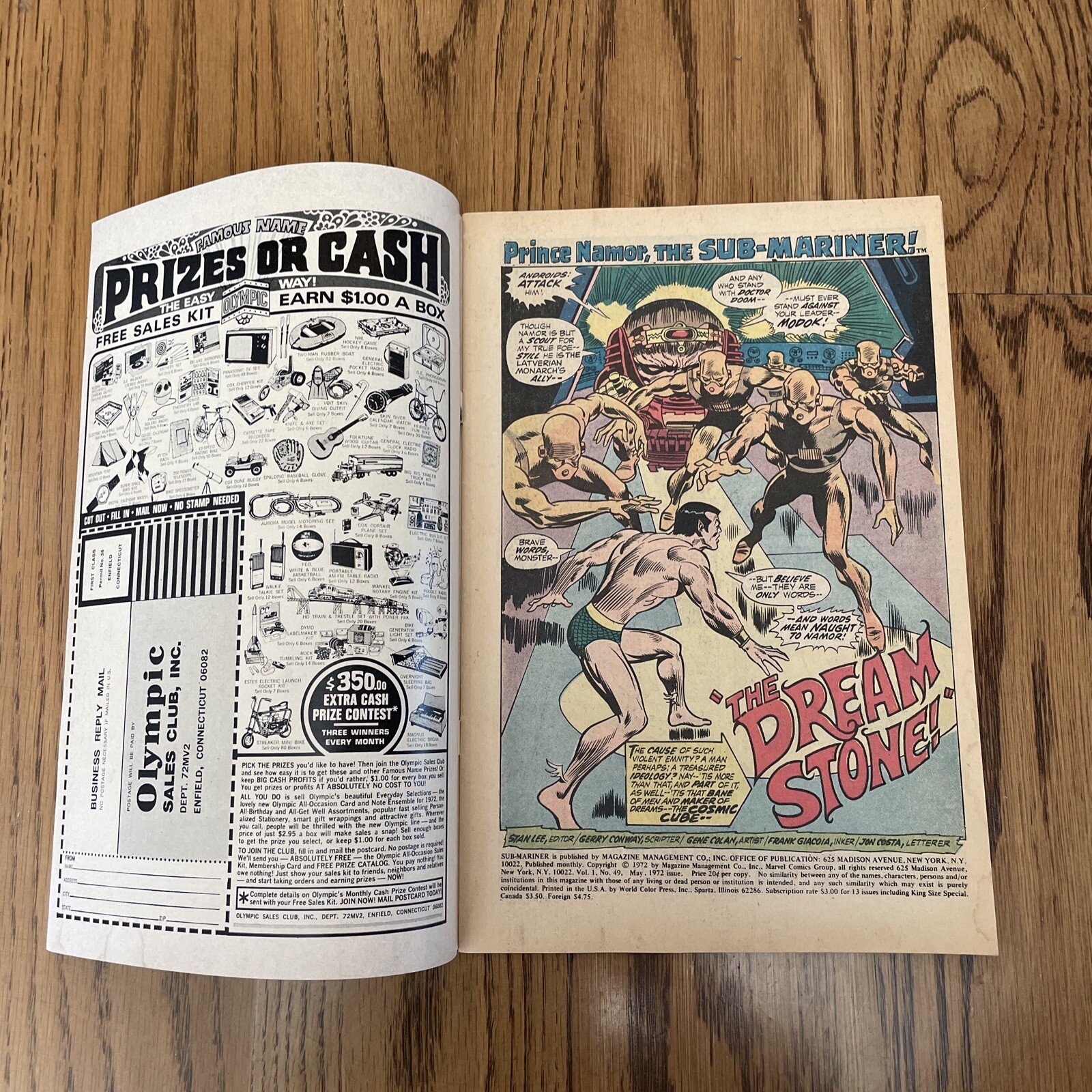 Sub-Mariner #49 (Marvel 1972) Gene Colan, Early MODOK And Doctor DOOM ...