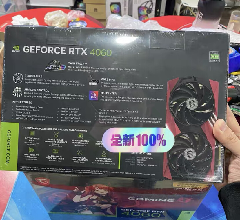 MSI GeForce RTX 4060 GAMING X 8GB MLG Graphics Card NEW GPU | eBay