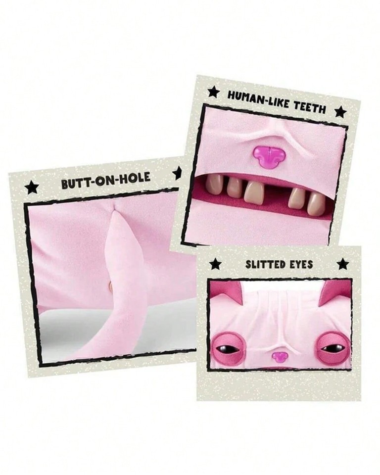 Fuggler Sphinx Cat Big Fugg XL - Soft Pink Wrinkle McStinkles | eBay