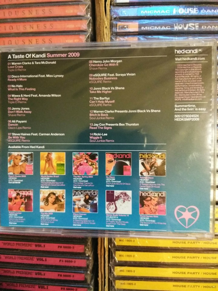 Hed Kandi A Taste Of Kandi Summer 2009 Various CD New Sealed | eBay