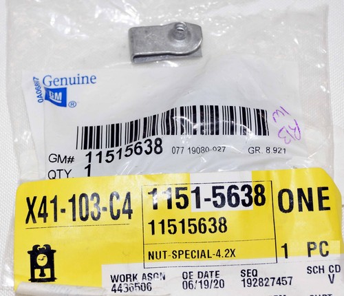 GM OEM Front Bumper-outer Filler U-nut 11515638 9pc for sale online | eBay