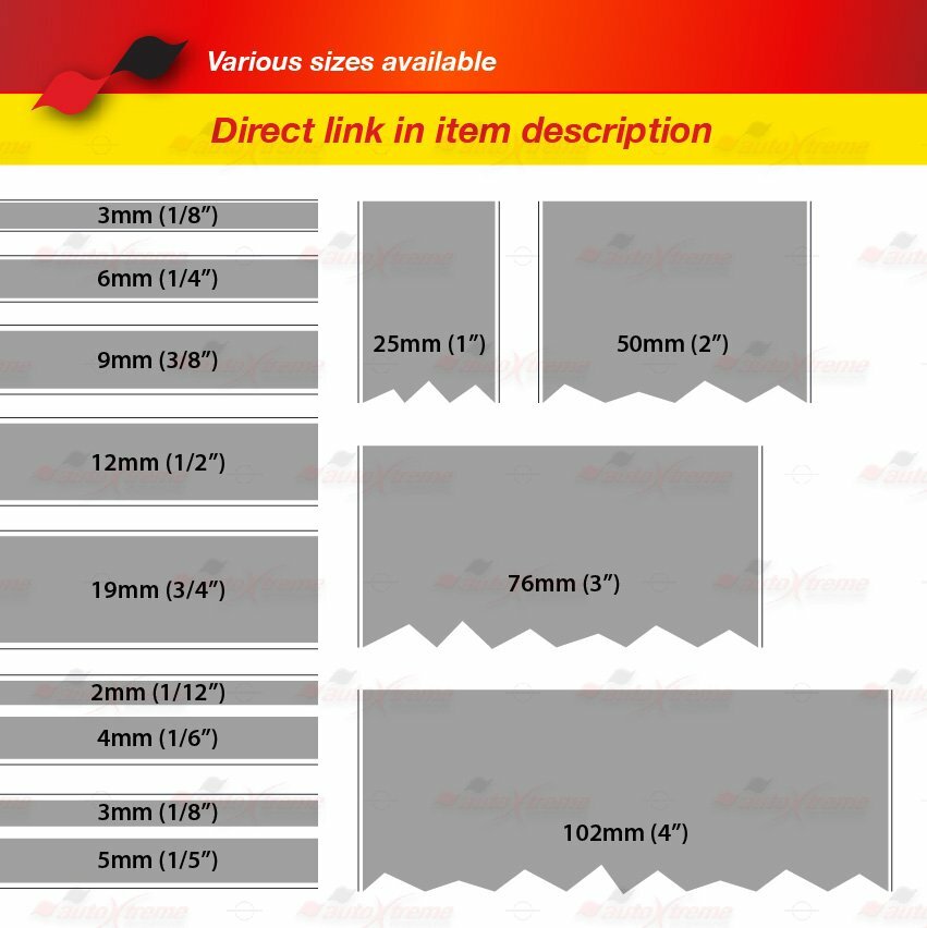 ORANGE 102mm 4" Roll Pin Stripe PinStriping Solid Line Tape Vinyl Car ...