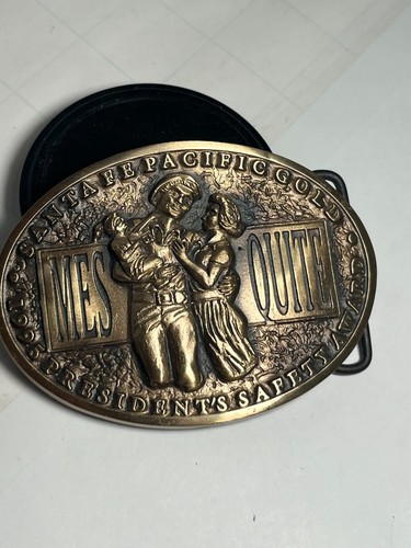 Two Solid Bronze New, Never Used, Vintage Mining Belt Buckles Mesquite ...