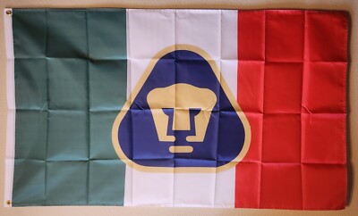 Pumas UNAM 3 x5 Flag Banner Bandera Mexico Flag Colors Futbol Football ...