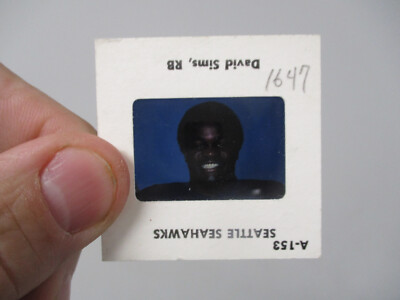 Vintage 1970's David Smith Seattle Seahawks Negative Slide 2 Inches | eBay