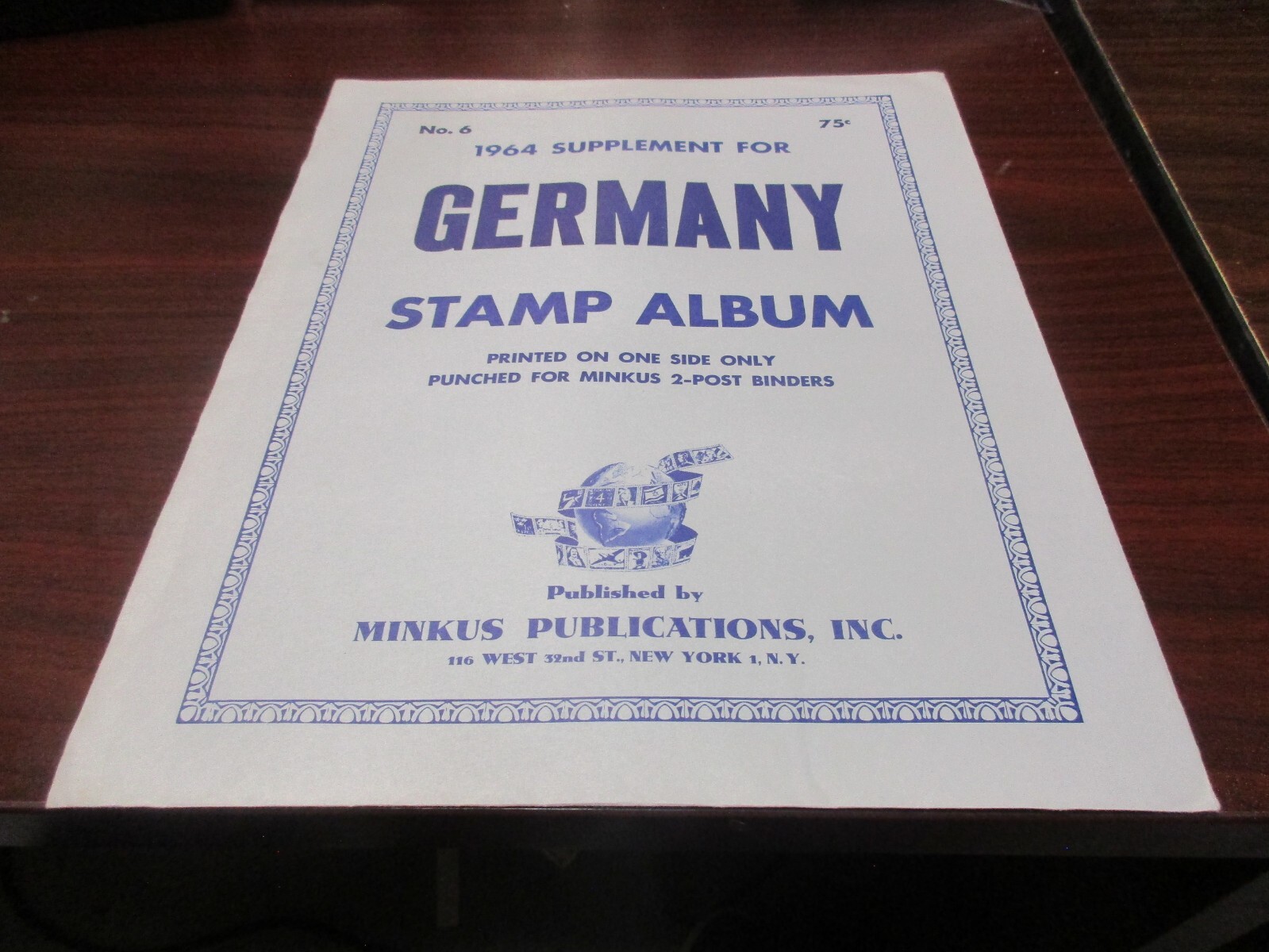 "MINKUS" STAMP ALBUM 1964 SUPPLEMENT GERMANY #6 W/FREE SHIPPING!!! | eBay