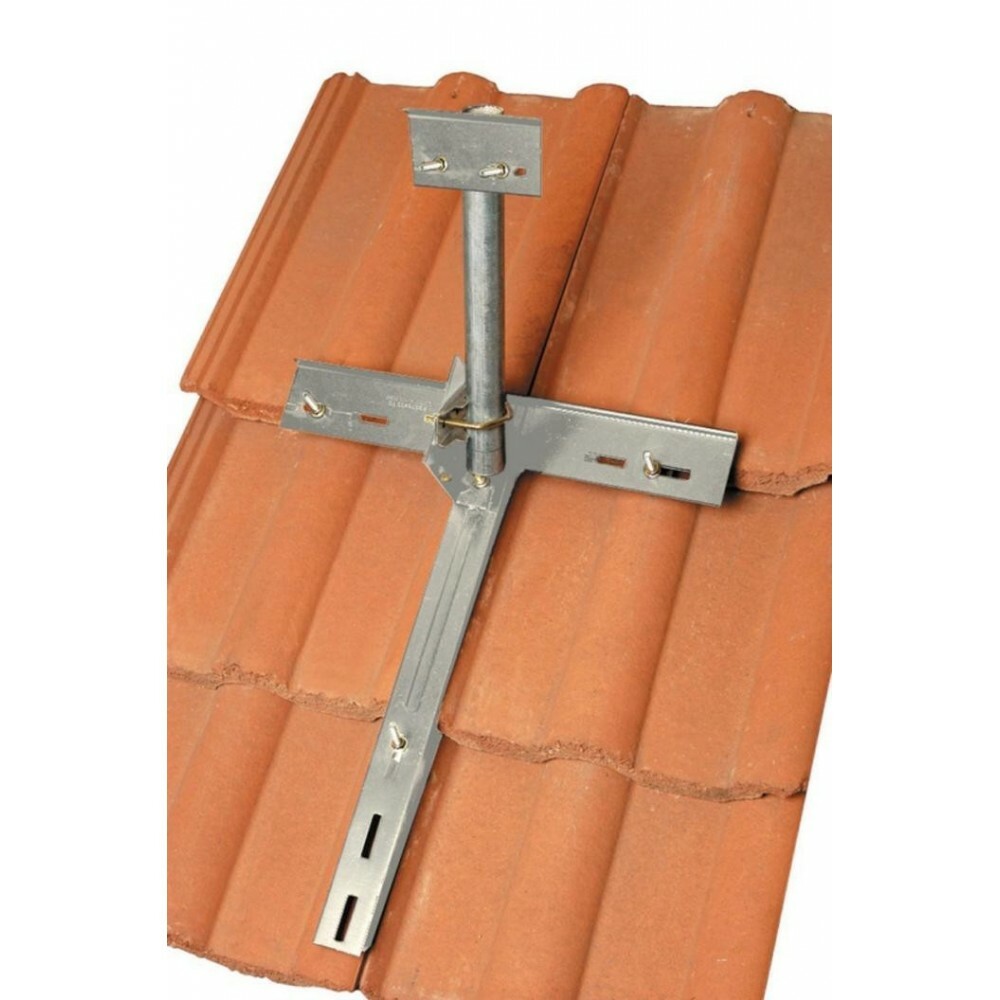 CCTV TV Aerial Satellite Dish Roof Tile Slate Clamp Fixing Bracket ...