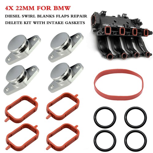 4x 22mm Diesel Swirl Flap Removal Blanks Gasket For BMW 320d 330d 520d ...