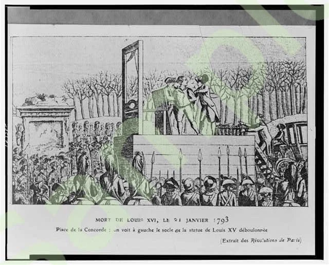 French Revolution Guillotine Louis Xvi
