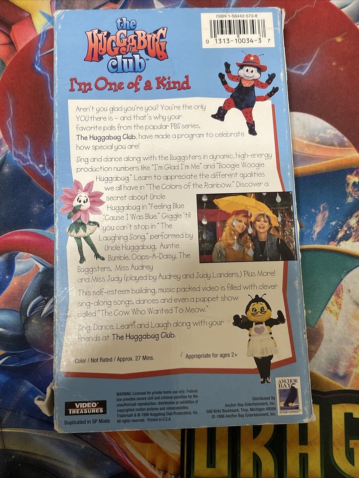 The Huggabug Club I’m One Of A Kind VHS 1996 Tape Children's Classic ...