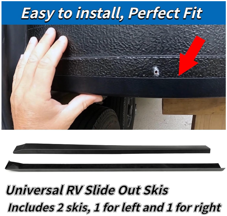 2024 Upgraded RV Slide Out Ski Set, RV Floor Saver Corner Edge ...