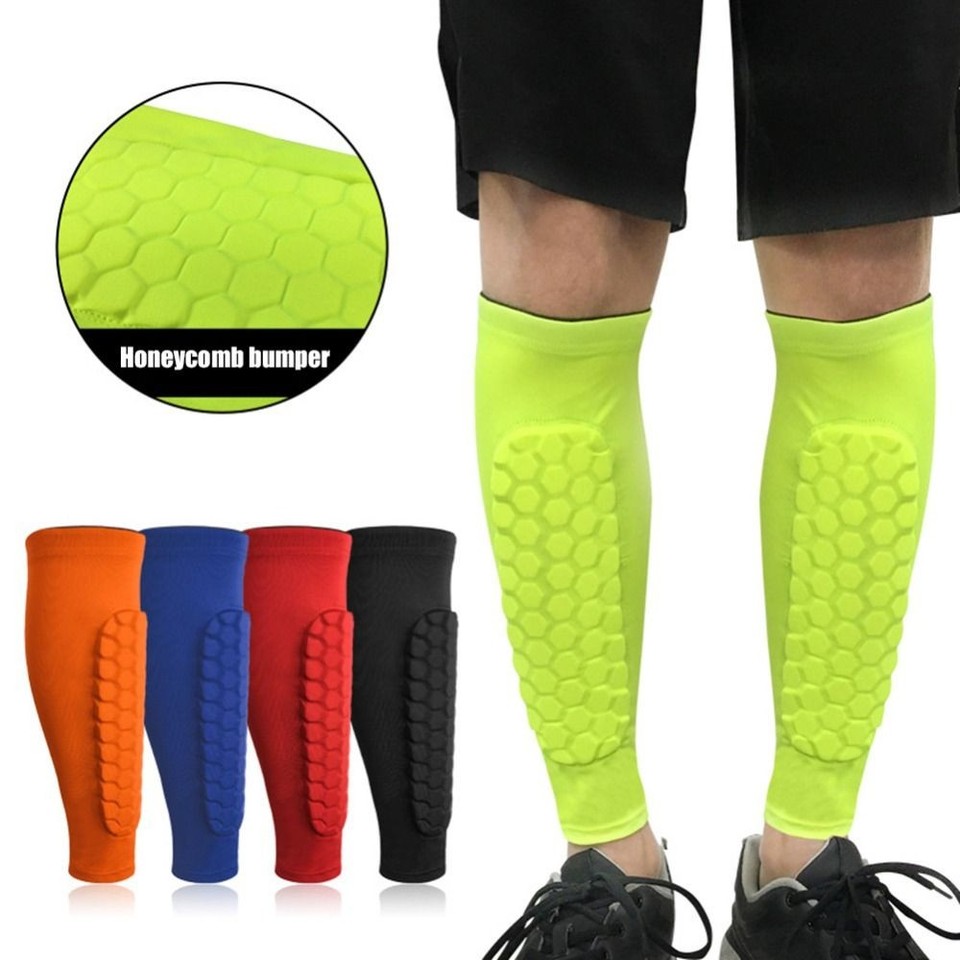 Knee Support Light Soft Foam Protect Soccer Shin Guards Football Shin ...